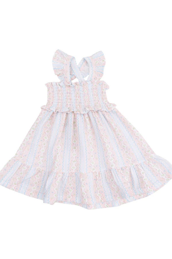 Ogee Floral Smocked Ruffle Sundress – Little Vines